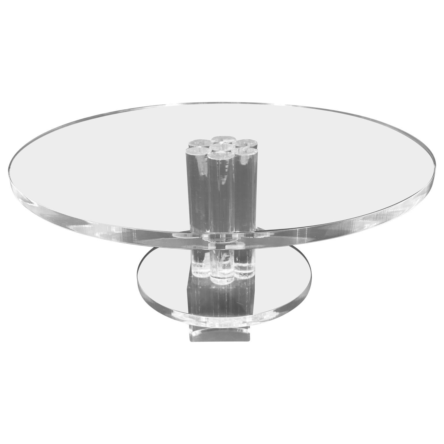 Round 1960s Vintage Lucite Cake Stand at 1stDibs