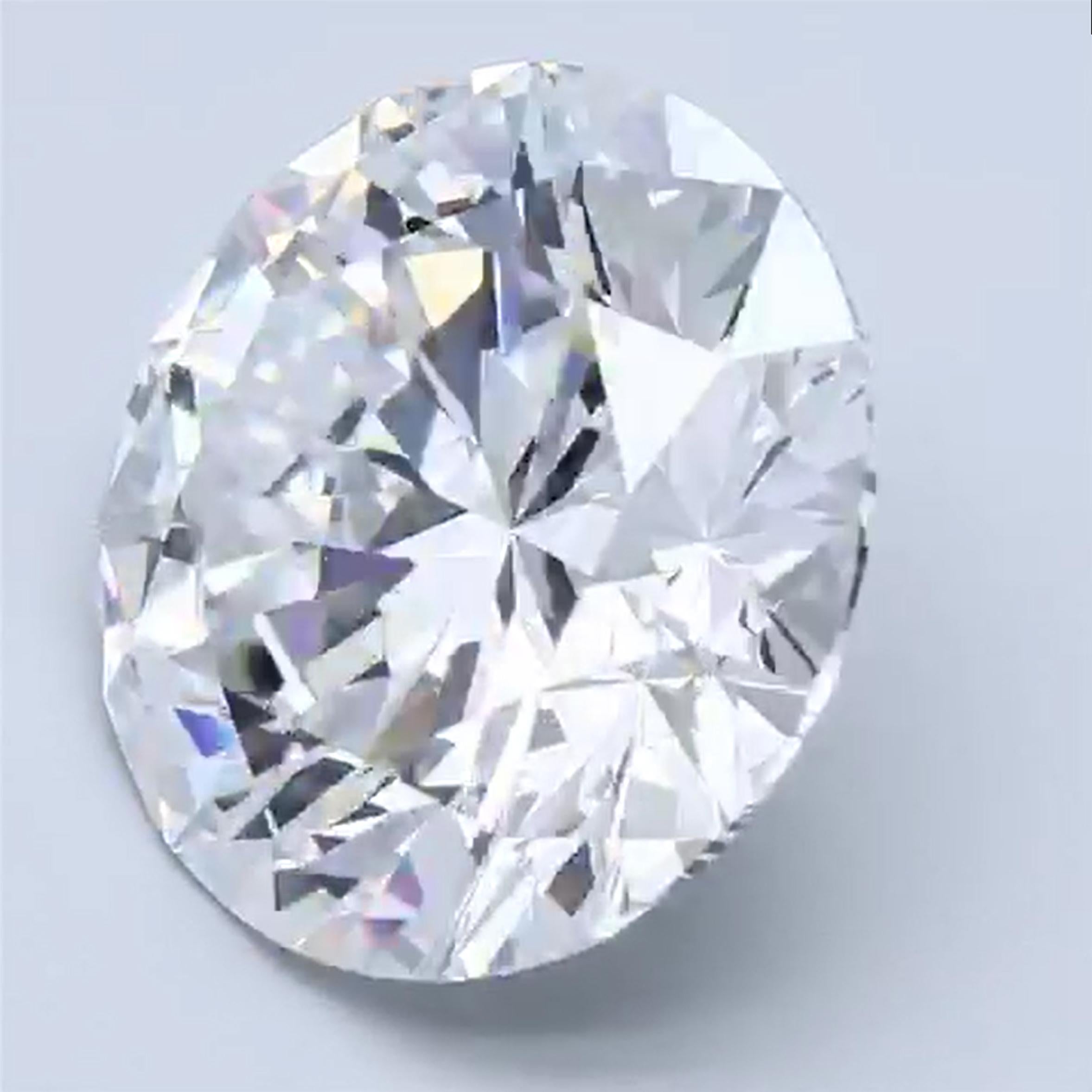21.05 Carat Round Brilliant Cut Diamond Ring, GIA Certified For Sale at ...
