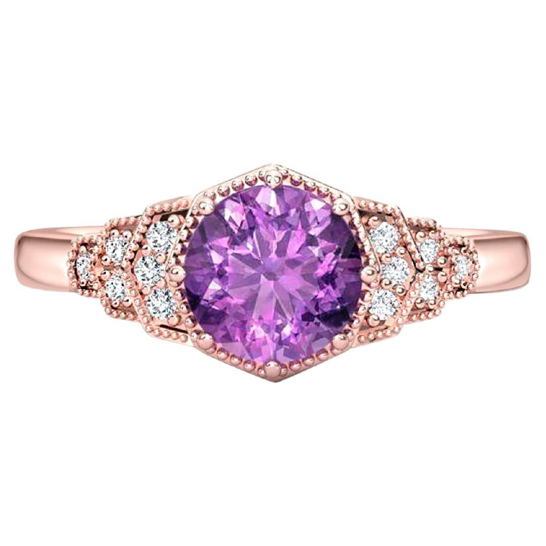 Customizable Double Round Stone 14k gold Engagement Ring. For Sale at ...