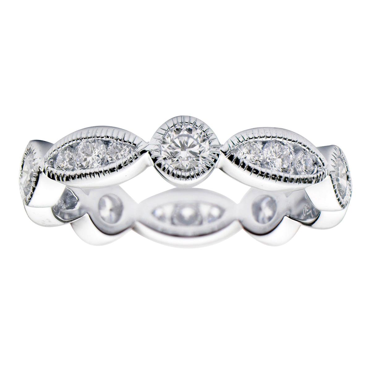Emerald Illusion White, Yellow, and Rose Gold Stacking Rings For Sale ...