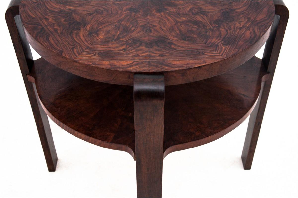 Round Art Deco Coffee Table, Czechoslovakia, 1950s at 1stDibs