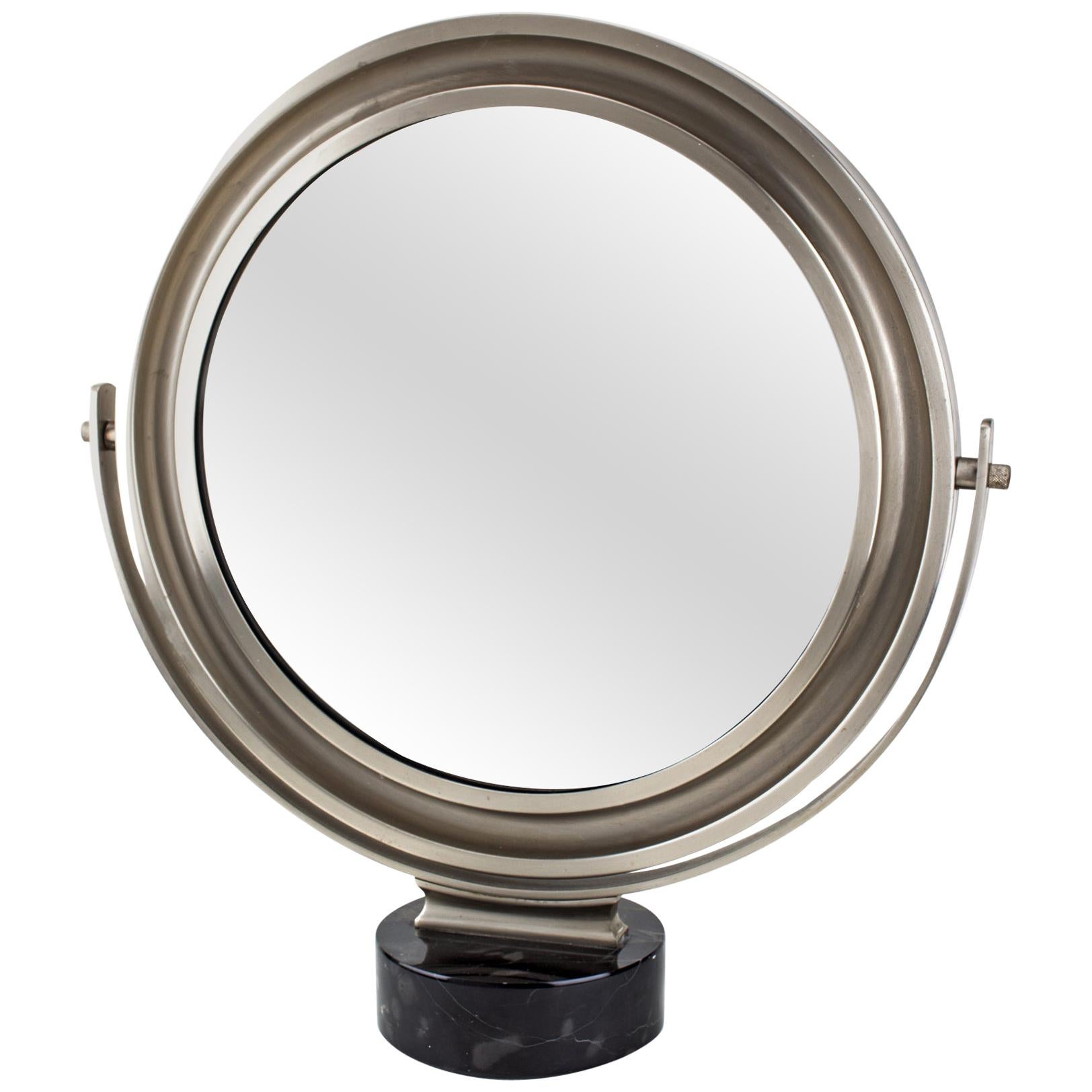 Sergio Mazza Large Swivel Marble Table Mirror, Italy, 1960 For Sale at ...