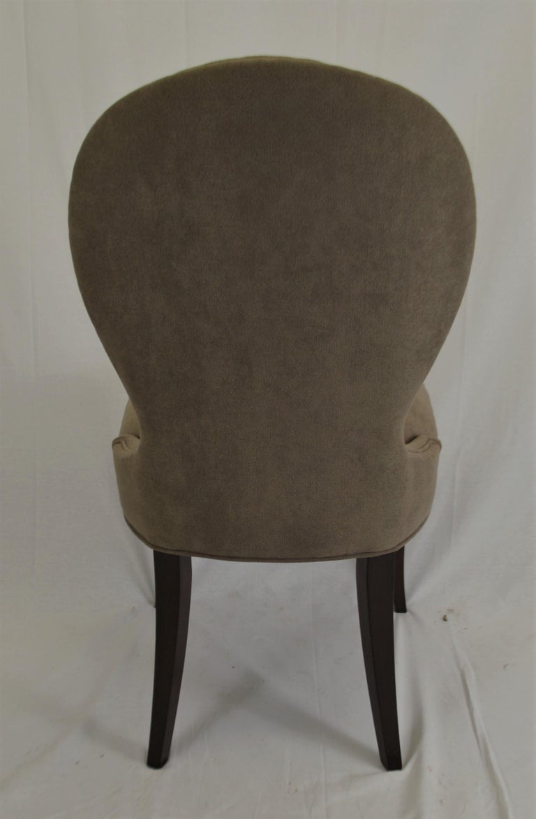 Round Back Upholstered Dining Chair for Custom Finish For Sale at 1stDibs