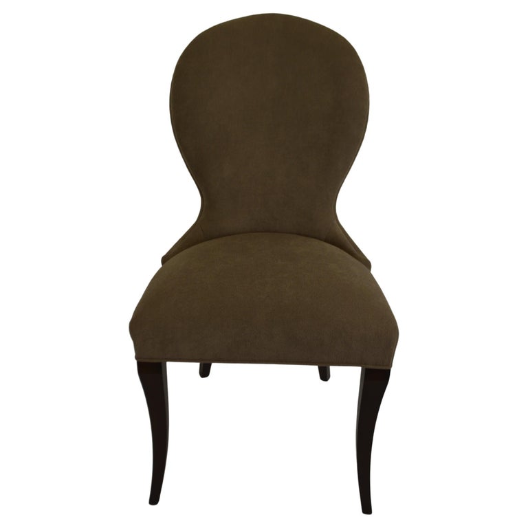 Round Back Upholstered Dining Chair for Custom Finish For Sale at 1stDibs