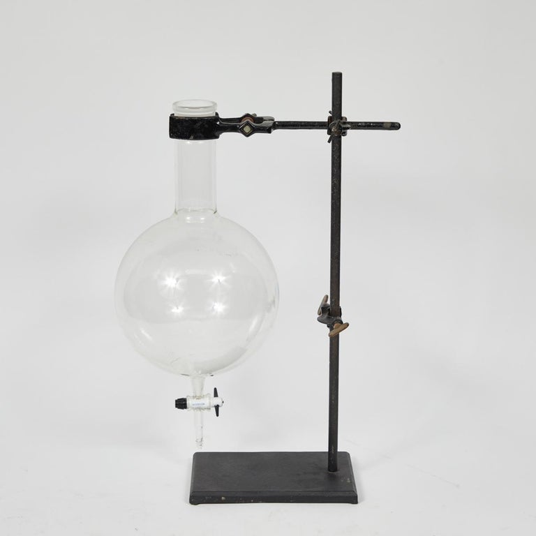 Round Beaker with Tear Drop Stem Design on Stand from Early 20th ...