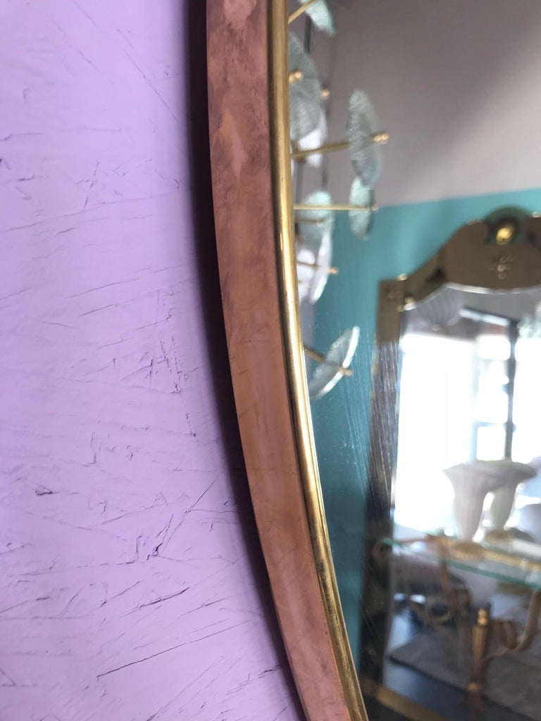 Round Brass Mirror at 1stDibs
