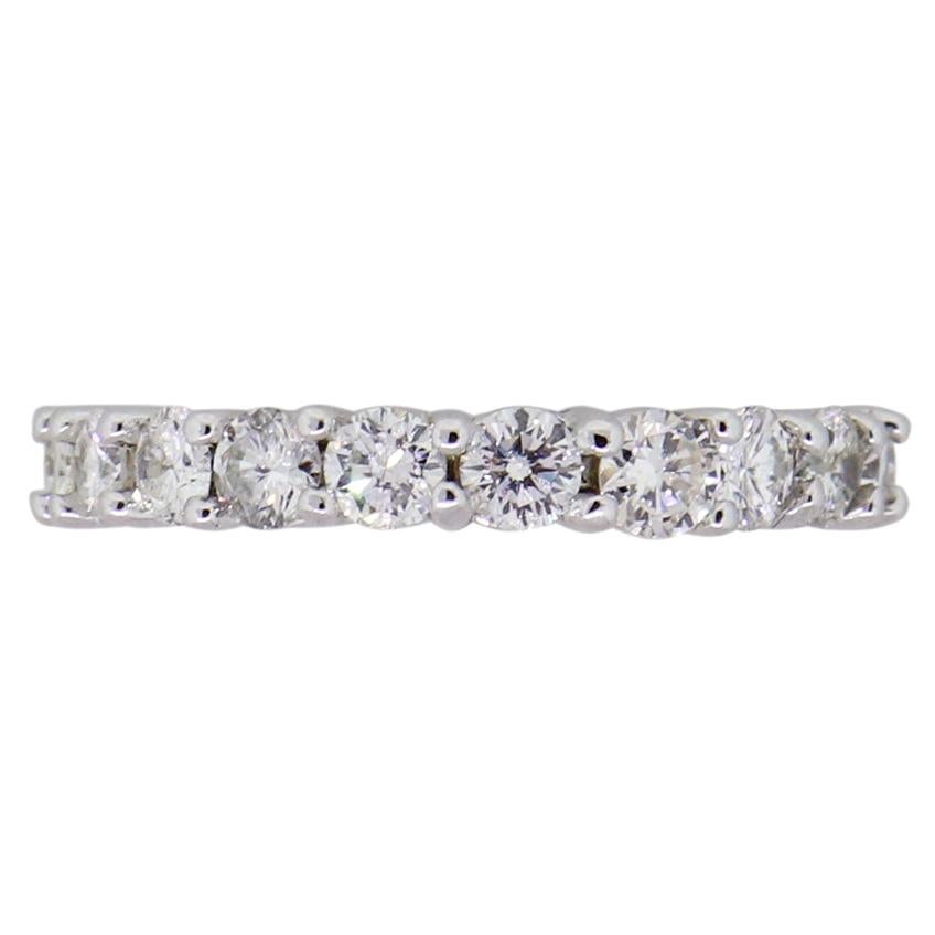 Round Diamond Eternity Band For Sale at 1stDibs