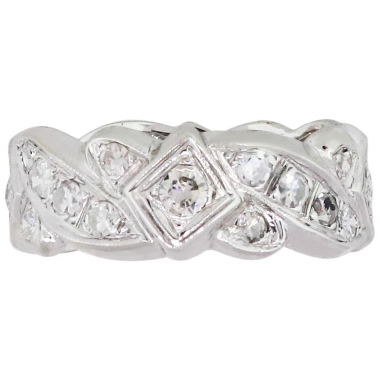 Round Brilliant Diamond Eternity Band at 1stDibs