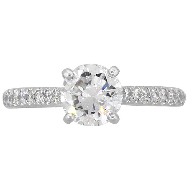 Round Brilliant GIA Diamond Engagement Ring For Sale (Free Shipping) at ...
