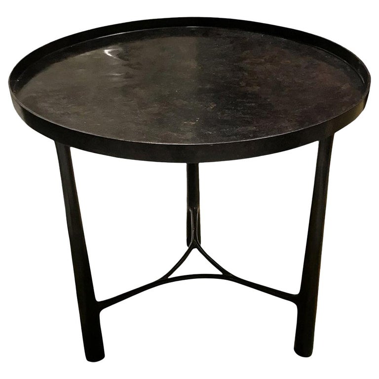 Round Bronze Side Table, Germany, Contemporary For Sale at 1stDibs