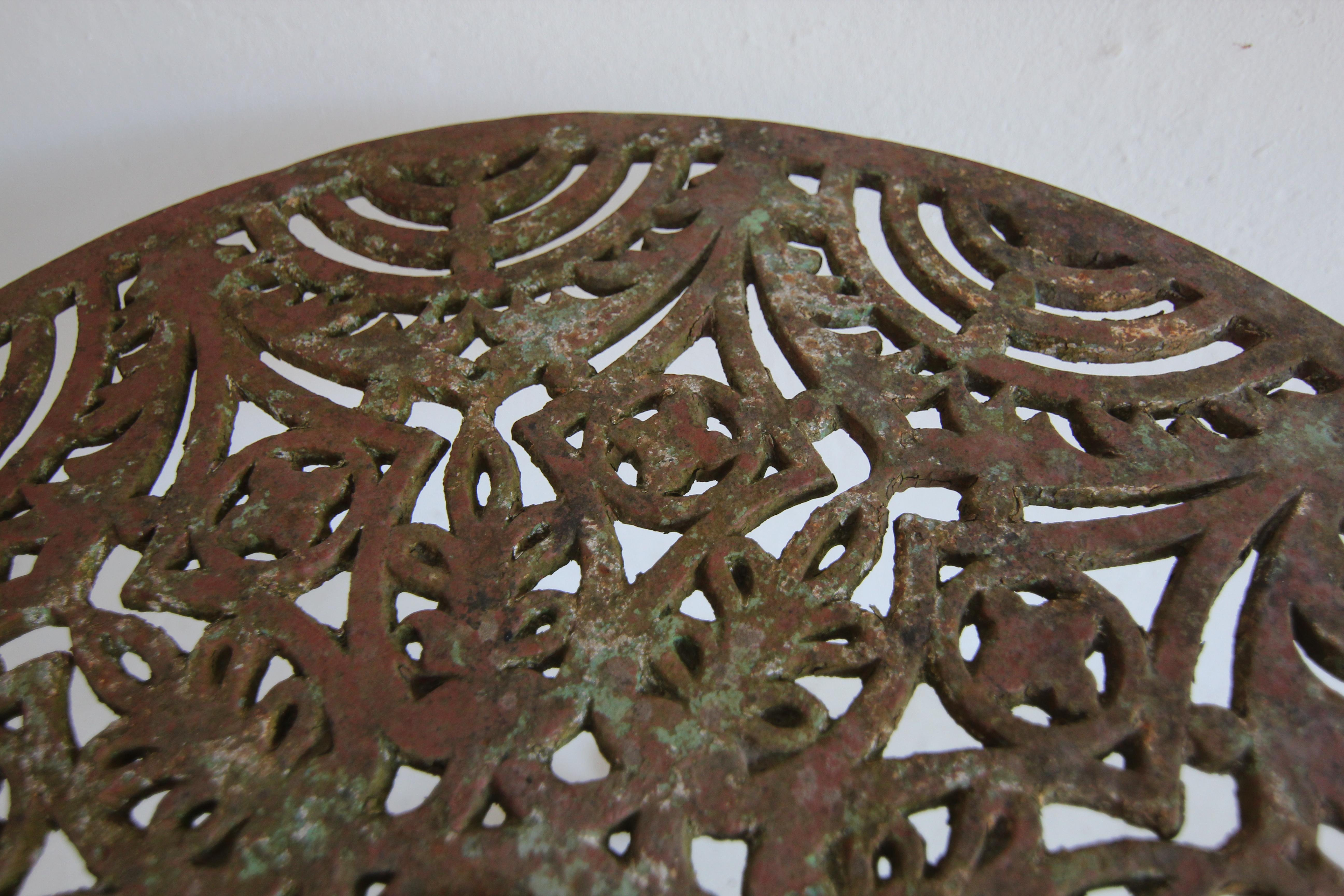 Round Cast Iron Table, around 1900 For Sale at 1stDibs