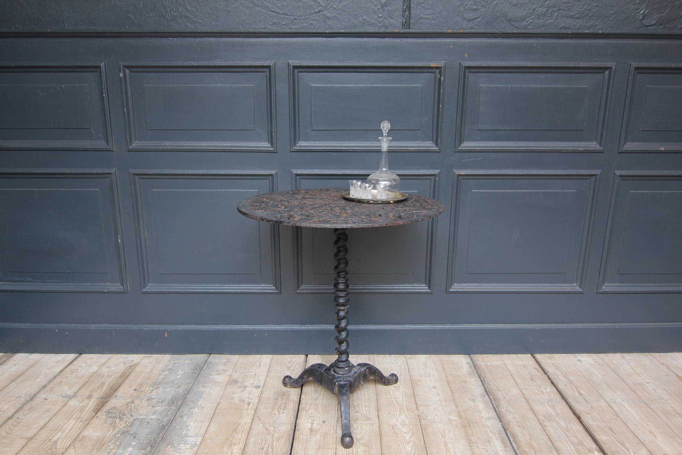 Round Cast Iron Table, around 1900 at 1stDibs