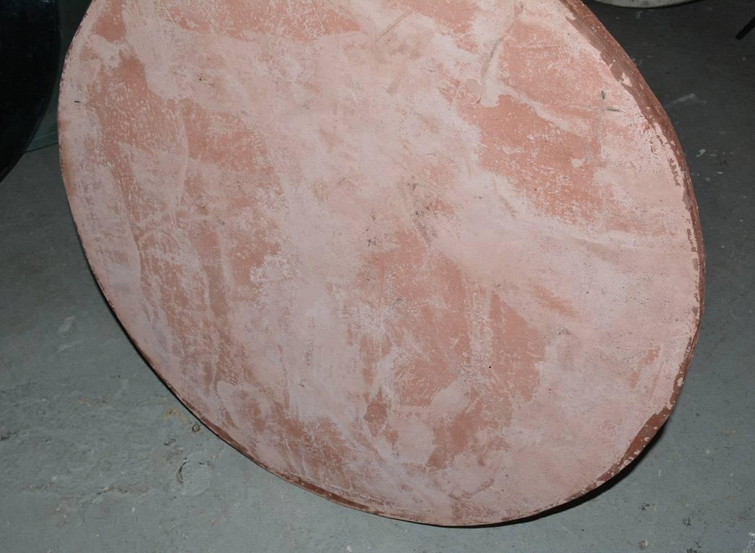 Round Cast Stone Top Metal Base Coffee Table For Sale at 1stDibs | cast ...