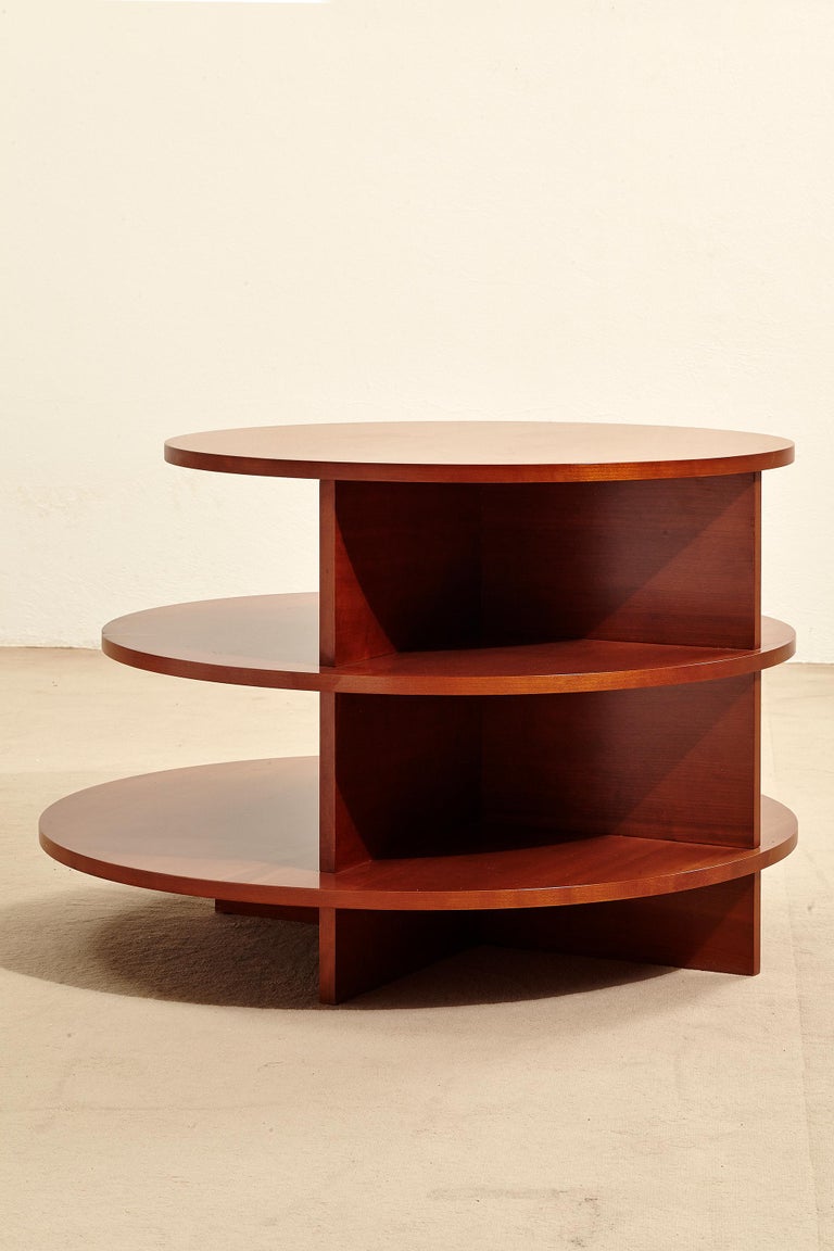 Round Cherrywood Side Table Designed in the Late 1920s by Giuseppe ...