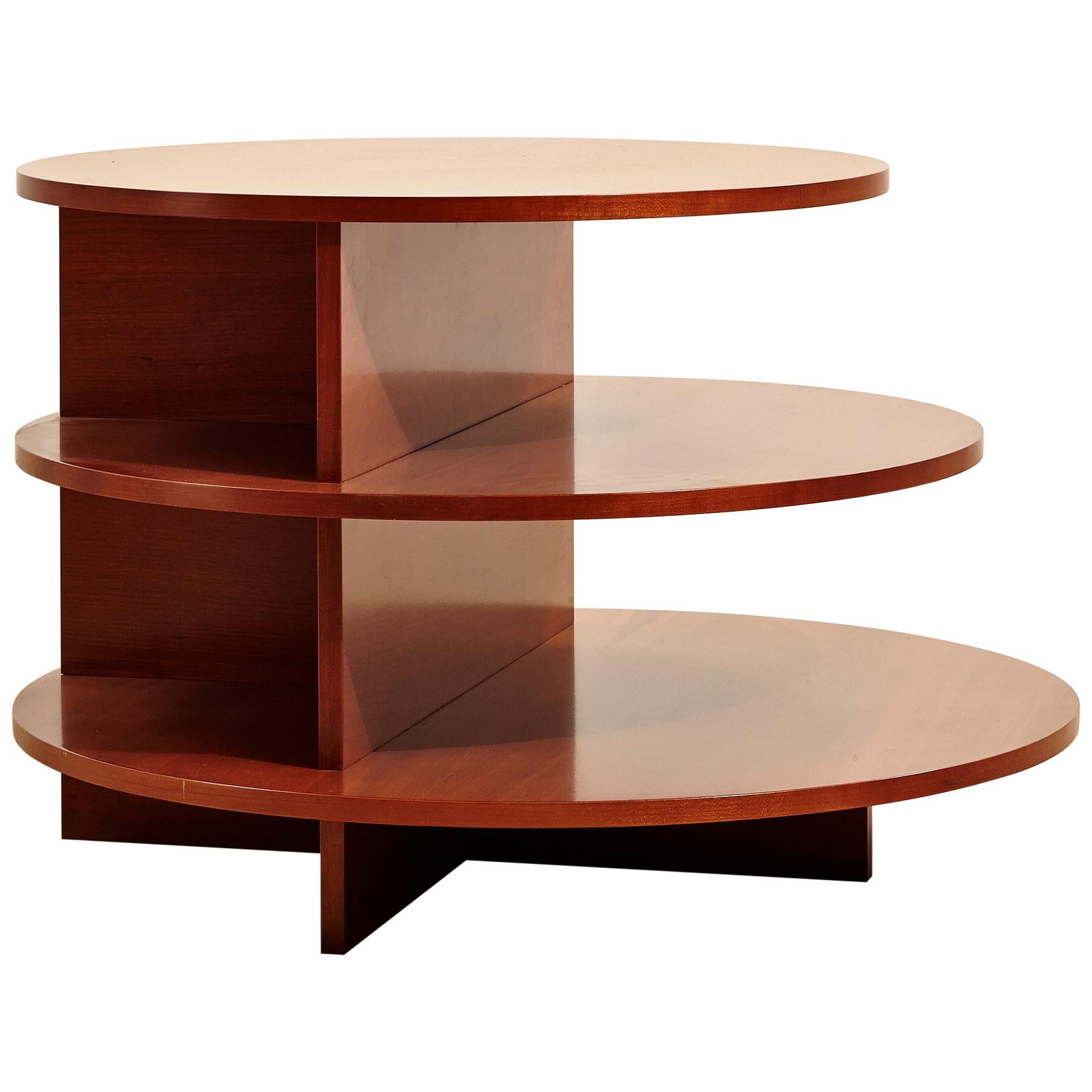Round Cherrywood Side Table Designed in the Late 1920s by Giuseppe ...