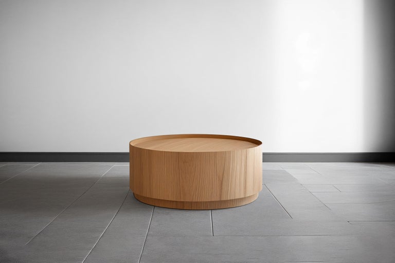 Round Coffee Table Made of Oak Veneer by Nono Furniture For Sale at 1stDibs