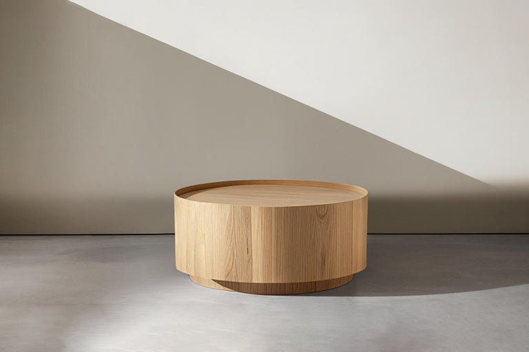 Round Coffee Table Made of Oak Veneer by Nono Furniture For Sale at 1stDibs