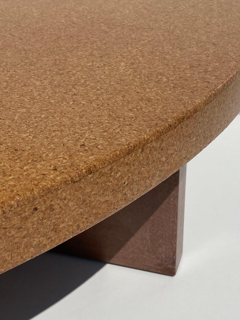 Round Cork Coffee Table For Sale at 1stDibs