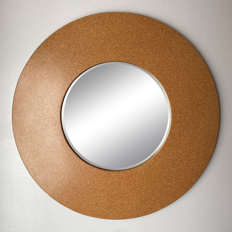 Round Cork Mirror For Sale at 1stDibs