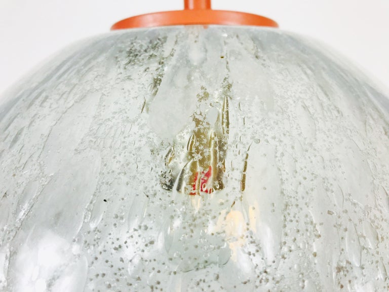 Round Crystal Ice Glass Bowl by Doria, 1970s, Germany For Sale at 1stDibs