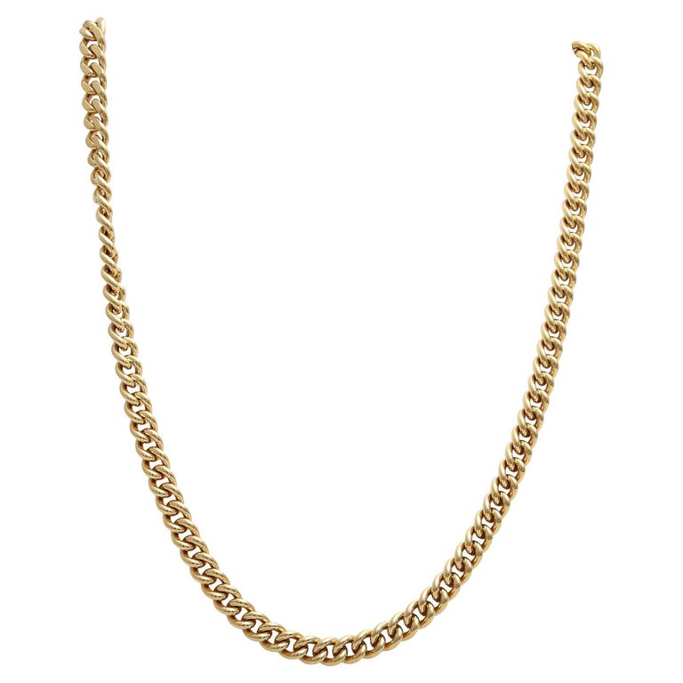 Round Curb Chain, Carabiner with Diamonds Total Approx. 1.5 Ct W-LGW ...