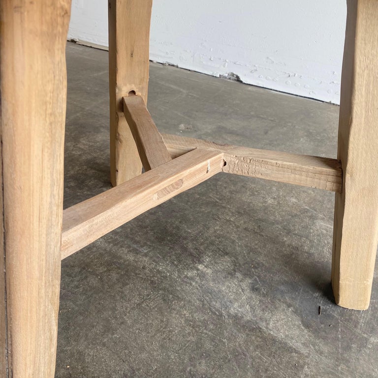 Round Custom Elm Wood Low Side Table at 1stDibs | low side tables, elm ...