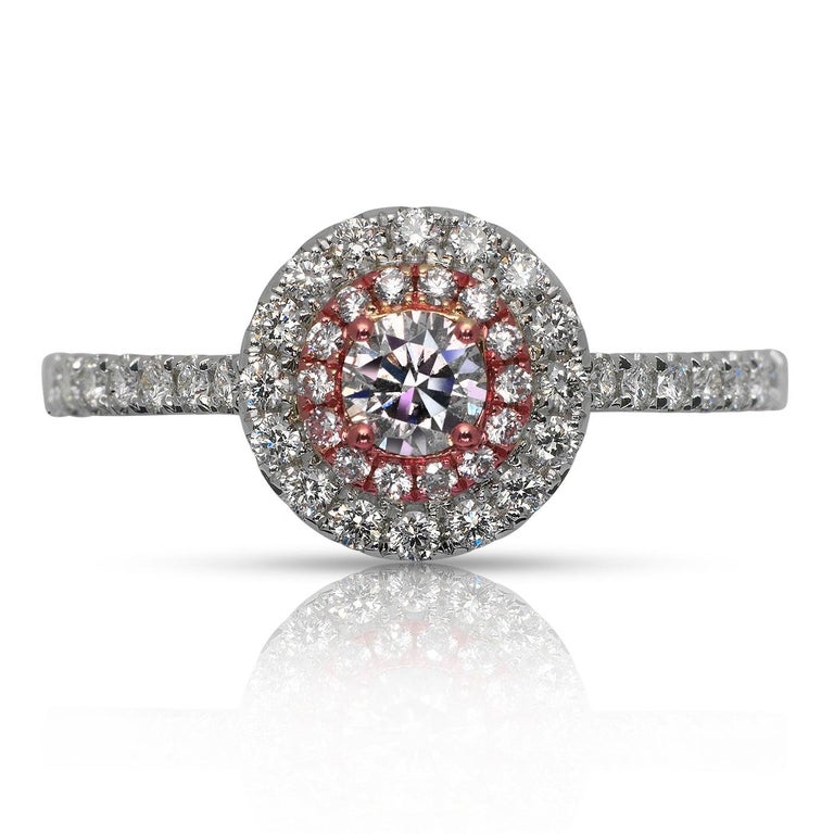 Round Cut Diamond Engagement Ring GIA Certified FOP For Sale at 1stDibs