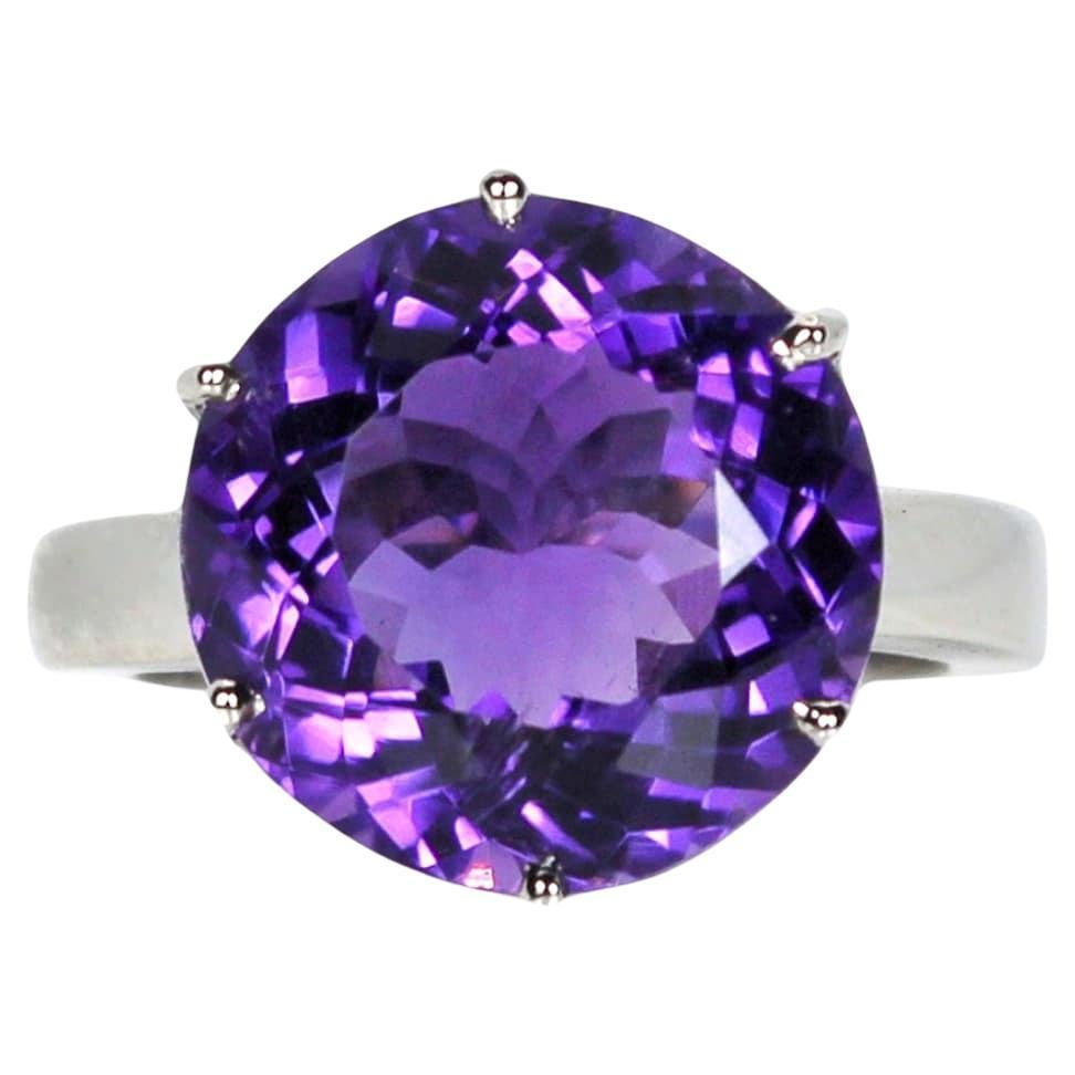 Cushion Cut Natural Amethyst Gemstone Ring For Sale at 1stDibs ...