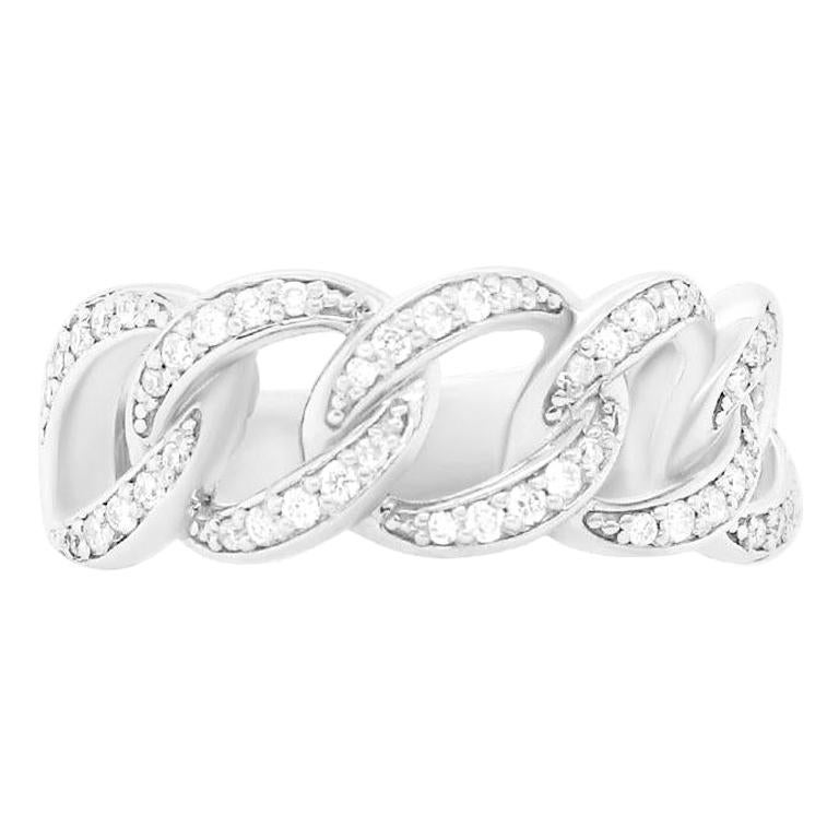 Chunky Gold Ribbed Ring For Sale at 1stDibs