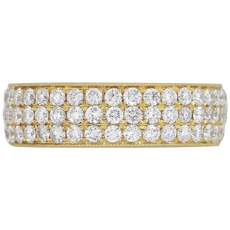 Pave` Diamond Band For Sale at 1stDibs | pave diamond bands