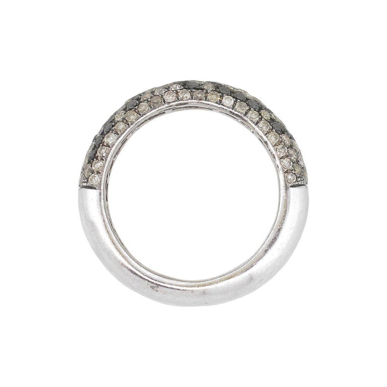 Round Diamond Pave "Love" Ring Band at 1stDibs