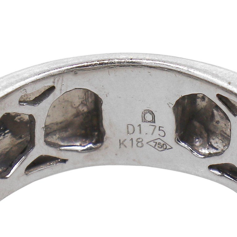 Round Diamond Pave "Love" Ring Band at 1stDibs