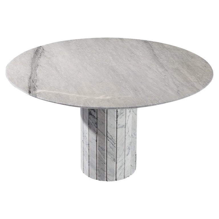 Round Dining or Center Table in Marble For Sale at 1stDibs