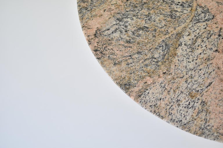 Round Dining Table in Granite from the 1970s at 1stDibs