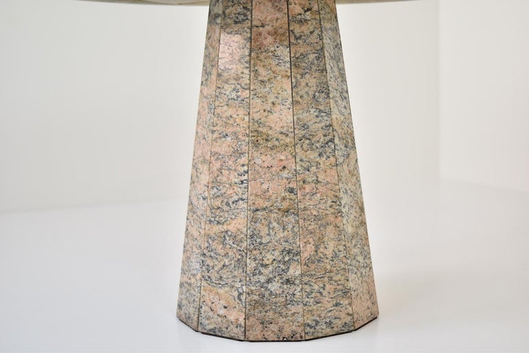 Round Dining Table in Granite from the 1970s at 1stDibs | granite ...