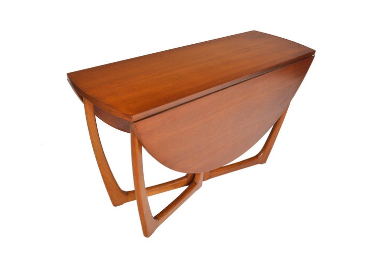 Round Drop-Leaf Dining Table by Beithcraft For Sale at 1stDibs | round ...