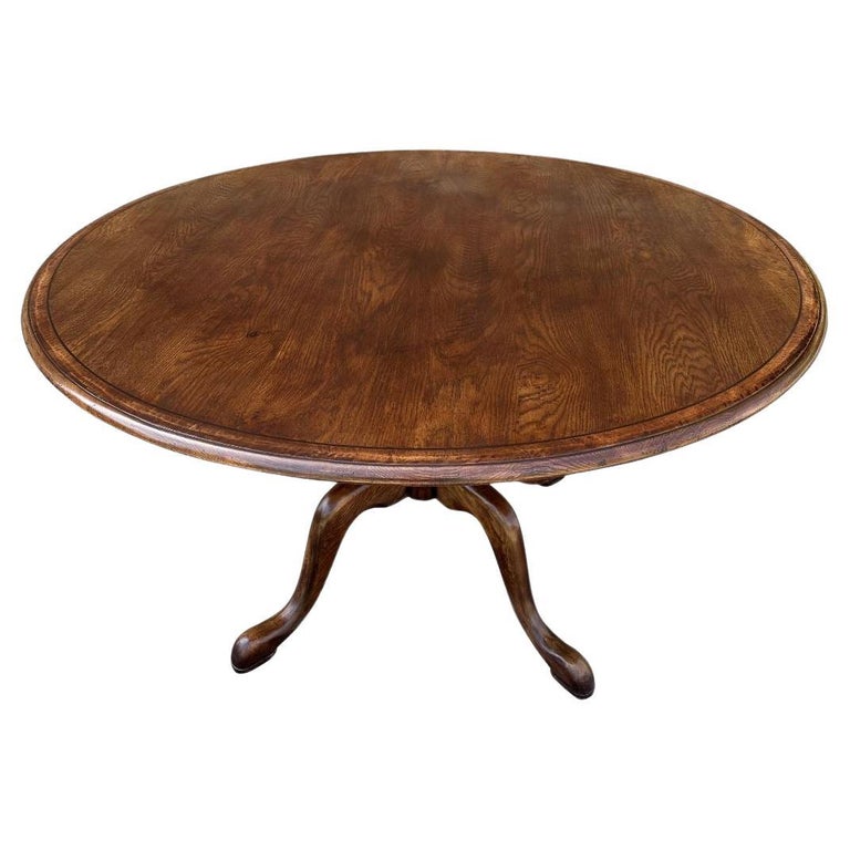 Round English Dining Table For Sale at 1stDibs