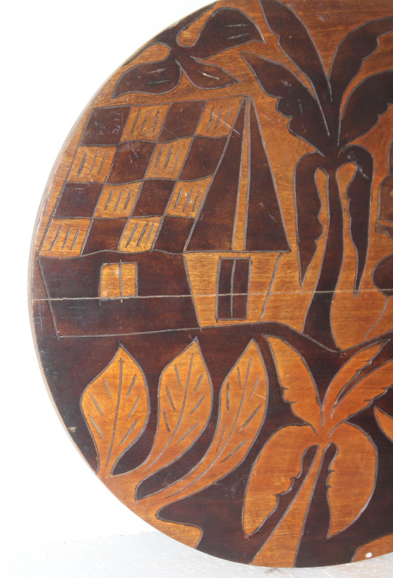 Round Folk Art Game Board From Haiti For Sale at 1stDibs | haiti game ...