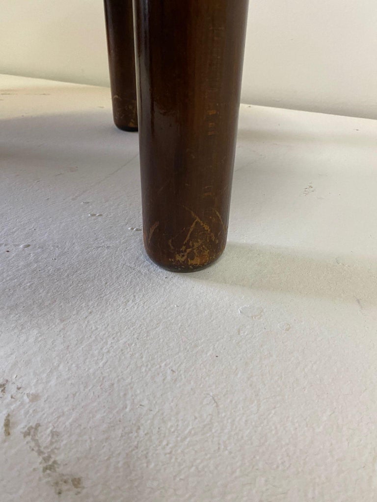 Round French Tiled Coffee Table by Raymonde Leduc, Vallauris at 1stDibs