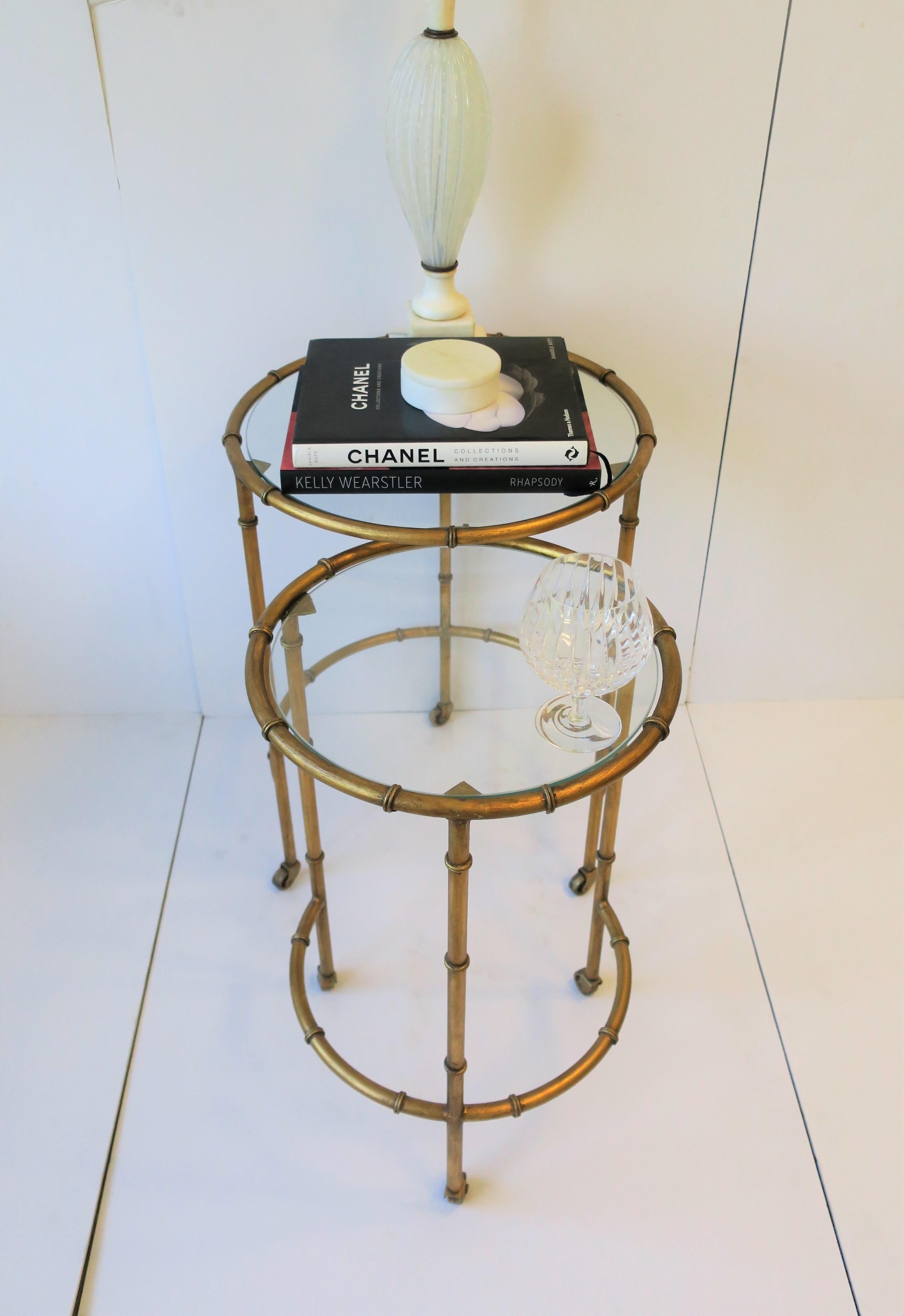 Round Gold Gilt Nesting Tables or Side Tables at 1stDibs | gold nesting ...