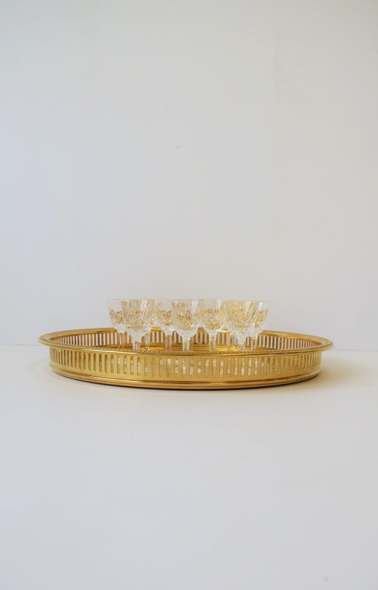 Round Gold Serving Tray at 1stDibs | round gold tray, gold tea tray ...