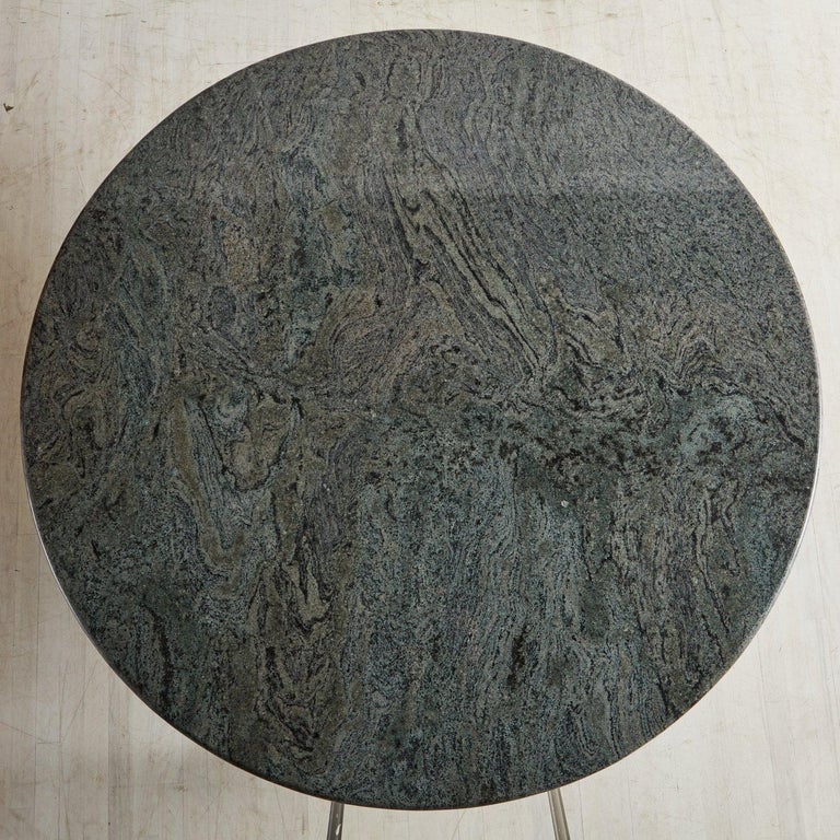 Round Green Granite Dining Table, 20th Century at 1stDibs | round ...