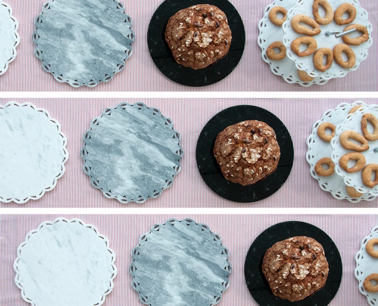 Round Green Marble Cheese Plate at 1stDibs | round marble cheese board
