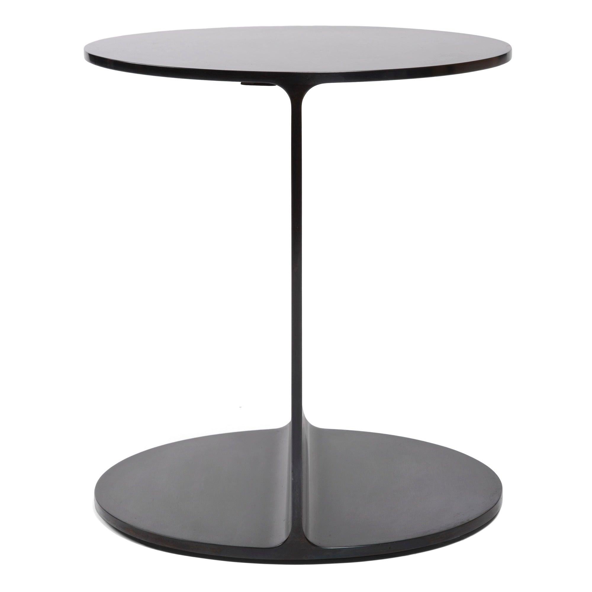 Round I-Beam Table in Blackened Steel For Sale at 1stDibs