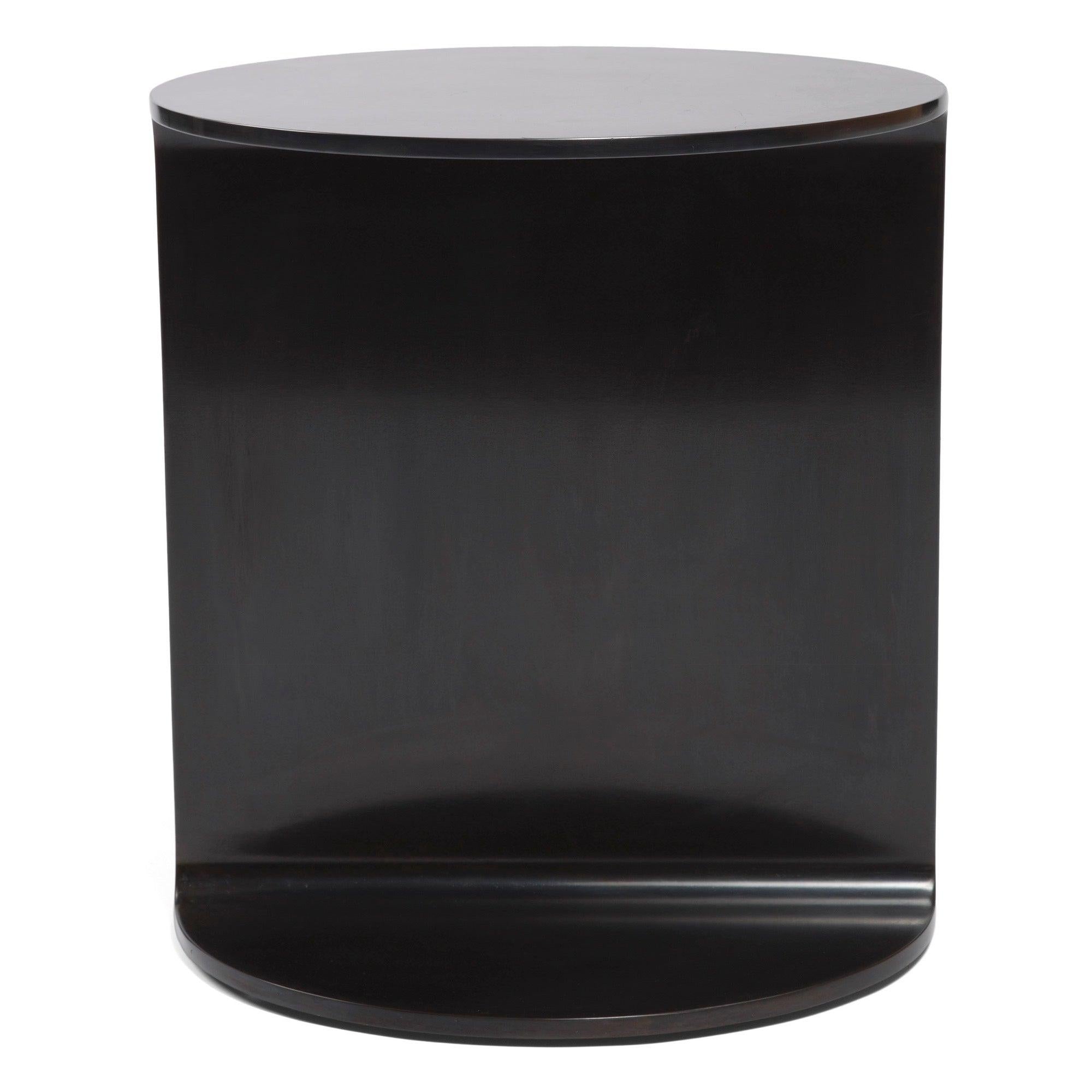 Round I-Beam Table in Blackened Steel For Sale at 1stDibs