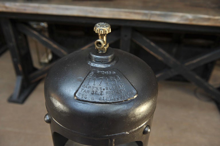 Round Iron French Gaz Bottle in Industriel Shelf, circa 1960 For Sale ...
