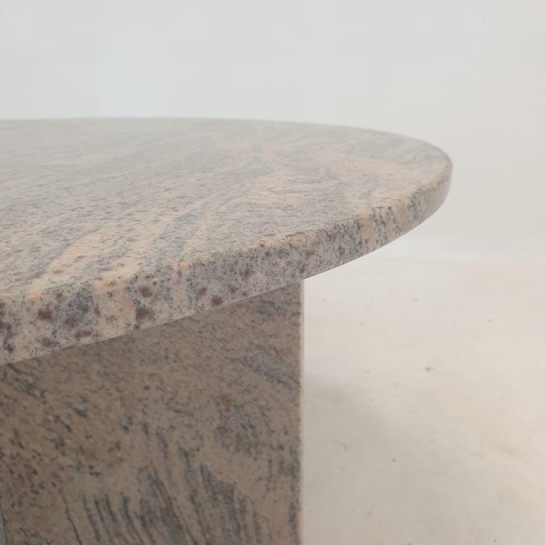 Round Italian Coffee Table, 1980's For Sale at 1stDibs