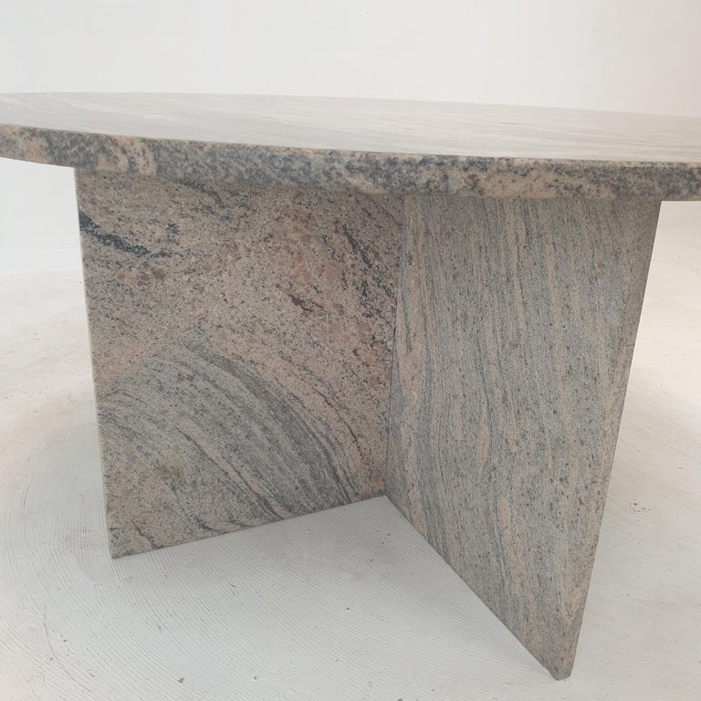 Round Italian Coffee Table, 1980's For Sale at 1stDibs