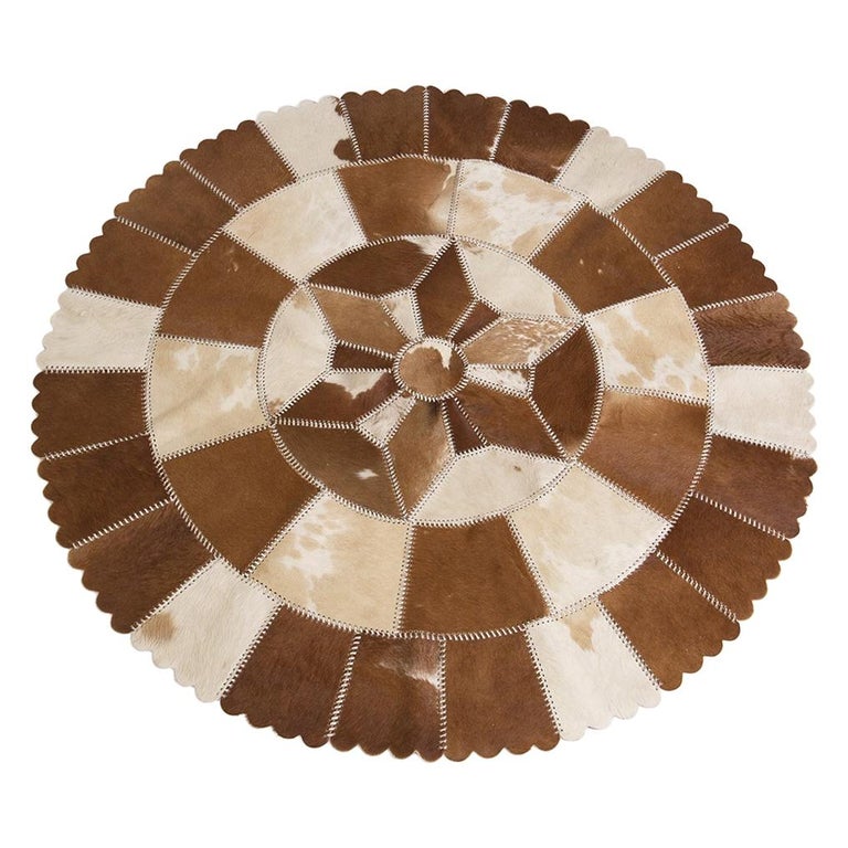 Round Italian Pony Rug Hand-Sewn at 1stDibs