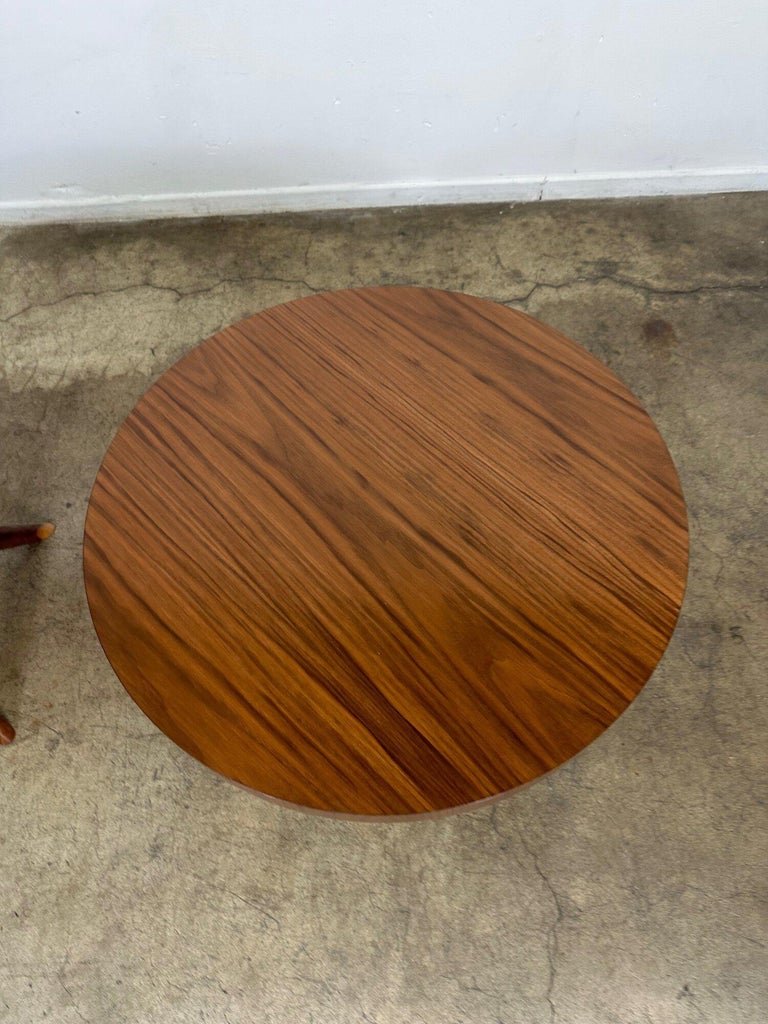 Round Jacks Side Table in Walnut- Sold Individually For Sale at 1stDibs